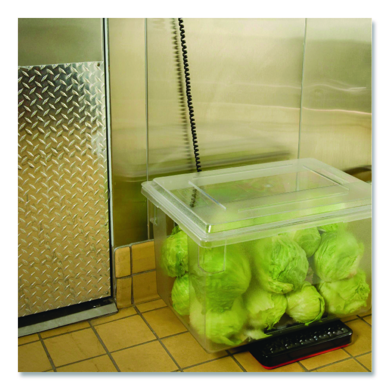 Rubbermaid Commercial Digital Receiving Scale, 150 lb Capacity, Black ...