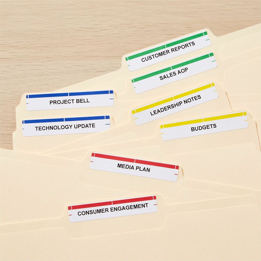 Avery TrueBlock Permanent Inkjet/Laser File Folder Labels, 5266, 2/3" x ...