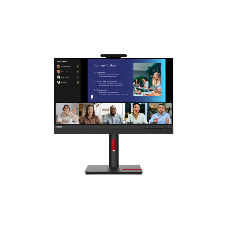 Lenovo ThinkVision T24v-30 24" Class Webcam Full HD LED Monitor - 16:9 ...