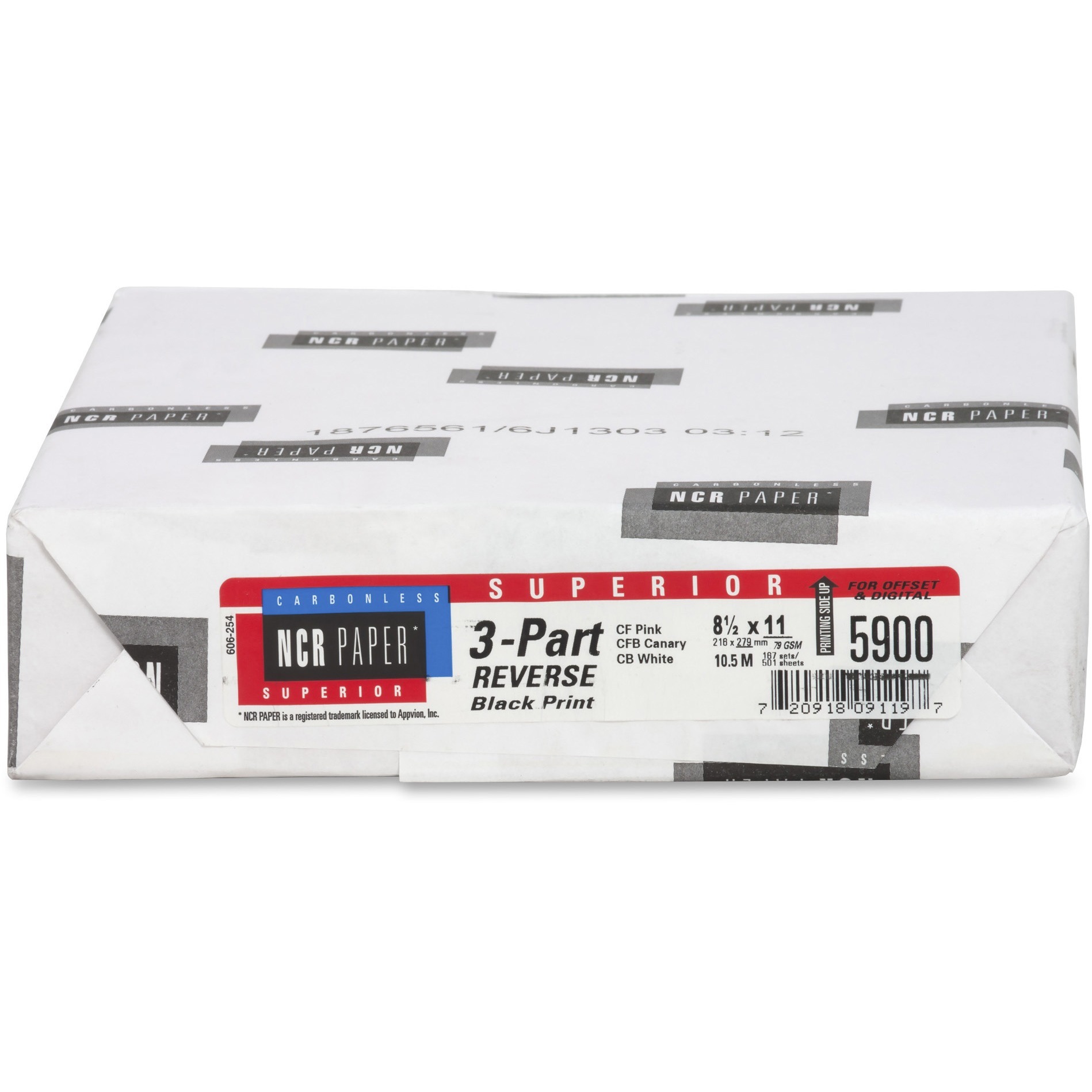NCR Paper Superior 3-part Reverse Carbonless Paper - Multi ...