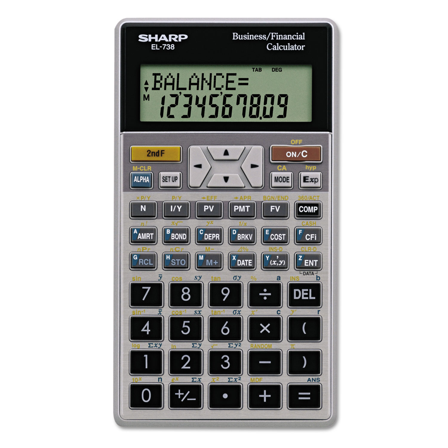 Sharp EL-738C Financial Calculator, 10-Digit LCD | OfficeSupply.com
