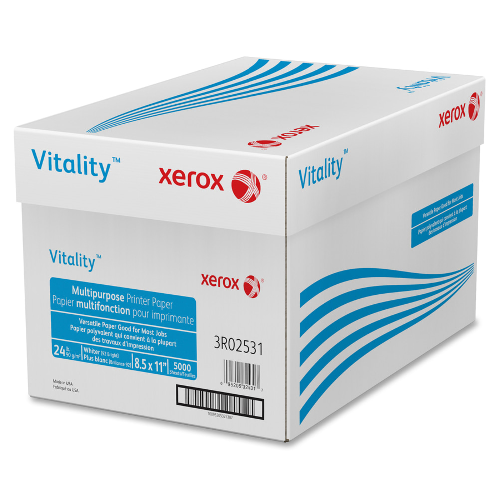 Xerox Vitality Multi-Use Printer & Copy Paper, White, Letter (8.5" x 11 ...