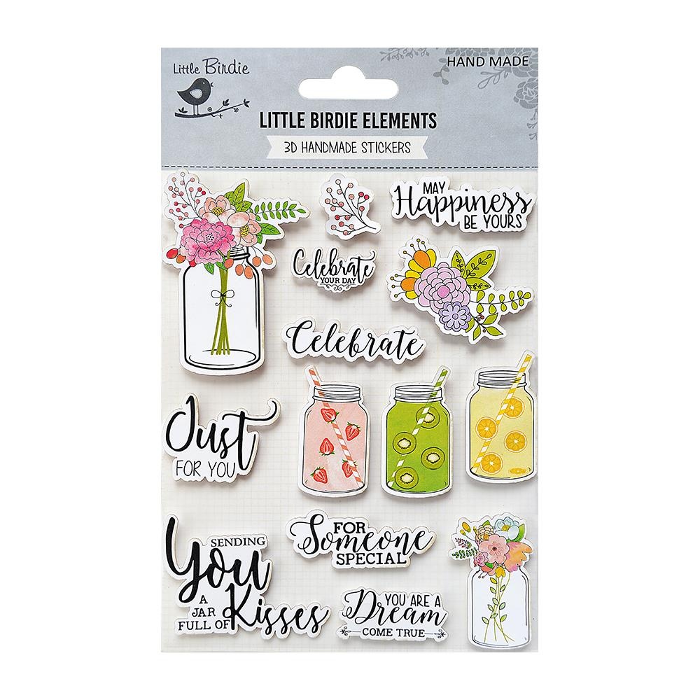 Little Birdie Watercolor Sticker Collection 14/Pkg | OfficeSupply.com