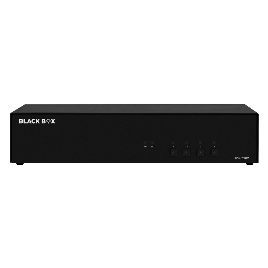 Black Box KVM Switch, NIAP 4.0 Certified - 4-Port, Dual-Monitor ...