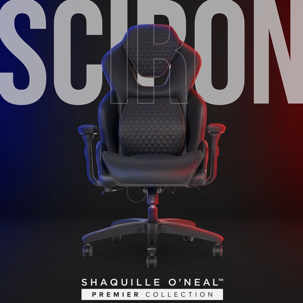 Shaquille O'Neal Sciron Big & Tall Ergonomic High-Back Vegan Leather ...