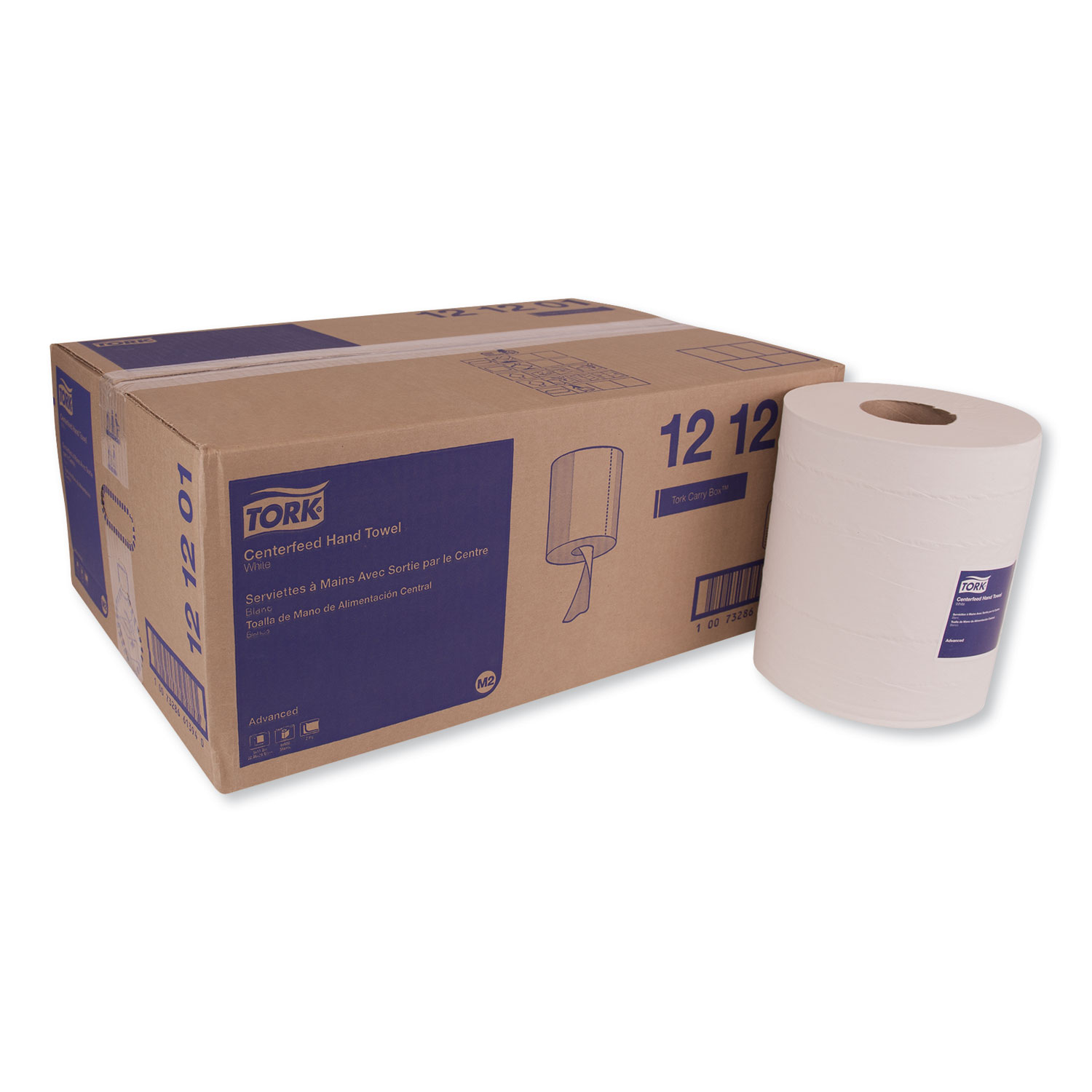 Tork Advanced Centerfeed Hand Towel, 2-Ply, 9 x 11.8, White, 600/Roll ...