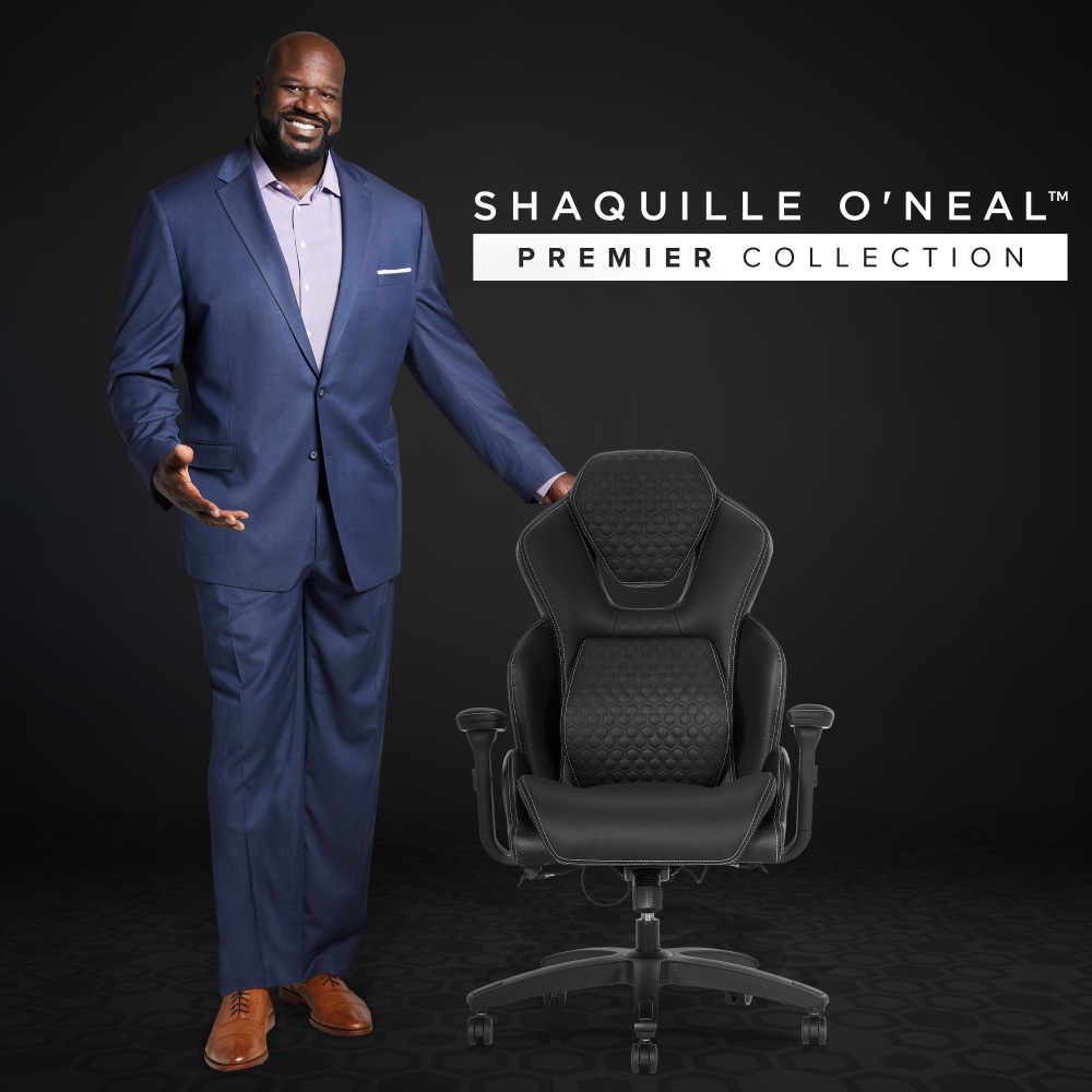 Shaquille O'Neal Sciron Big & Tall Ergonomic High-Back Vegan Leather ...