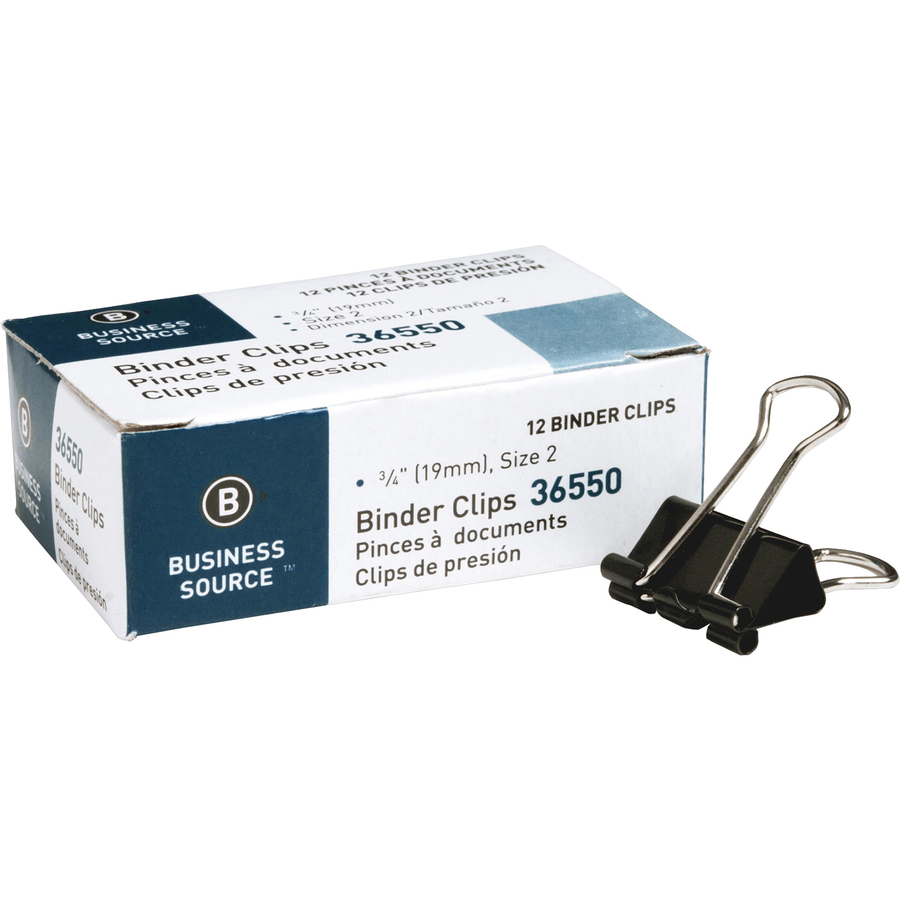 Business Source Fold-back Binder Clips | OfficeSupply.com