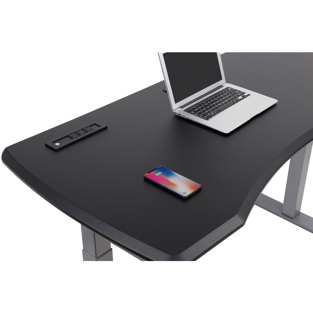 WorkPro Electric 60"W Height-Adjustable Standing Desk with Wireless ...