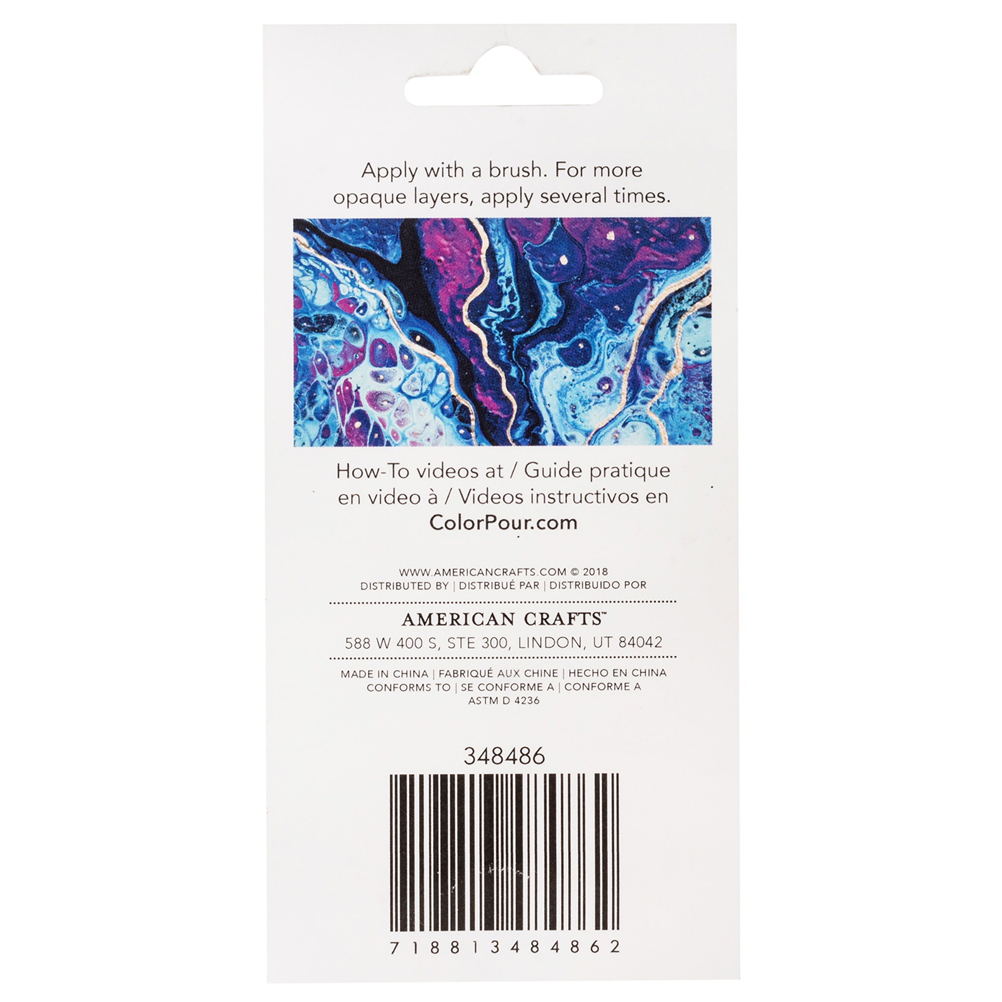 American Crafts Color Pour Pre-Mixed Foil Paint .75oz | OfficeSupply.com