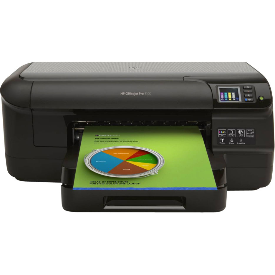 HP Officejet Pro 8100 N811A Desktop Inkjet Color Printer | OfficeSupply.com