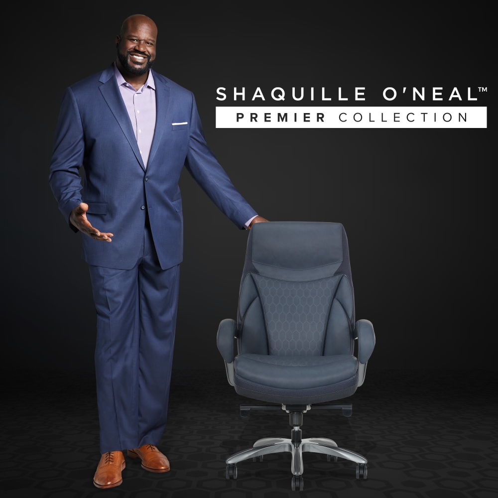Shaquille O'Neal Maximos Big & Tall Ergonomic Vegan Leather High-Back ...