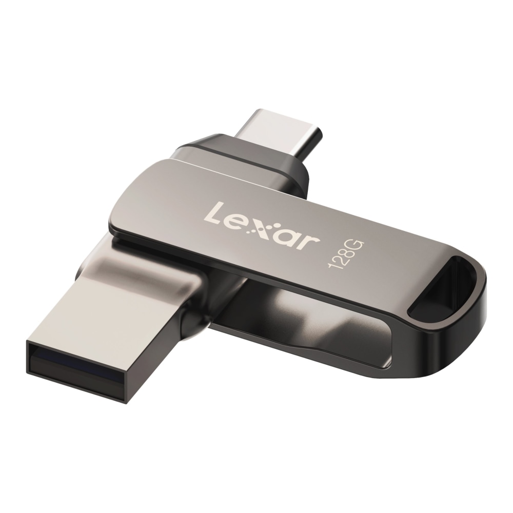 Lexar JumpDrive Dual Drive D400 USB 3.1 Type-C USB Drive, 128GB, Silver ...