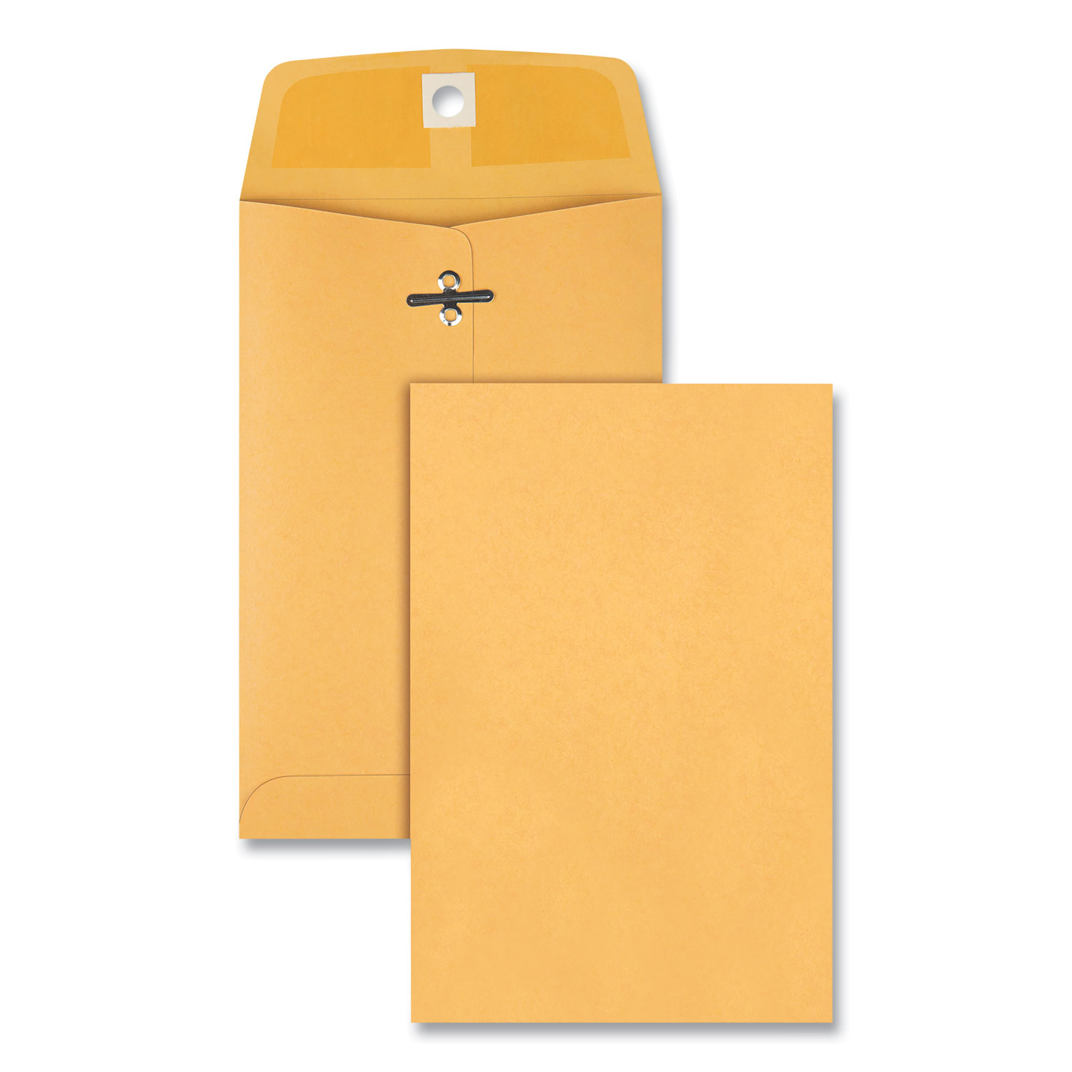 Quality Park Clasp Envelope, #35, Squar Flap, Clasp/Gummed Closure, 5 x ...