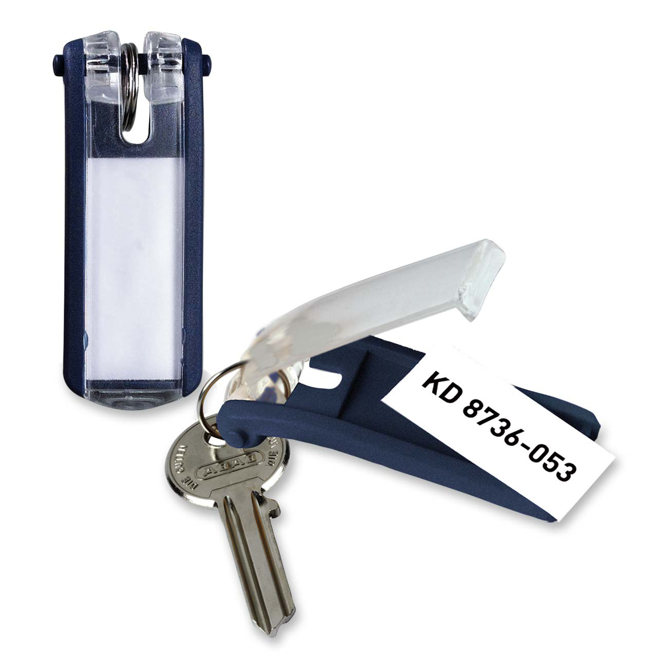 Durable Tags for Locking Key Cabinets, Plastic, 1.13 x 2.75, Dark Blue ...