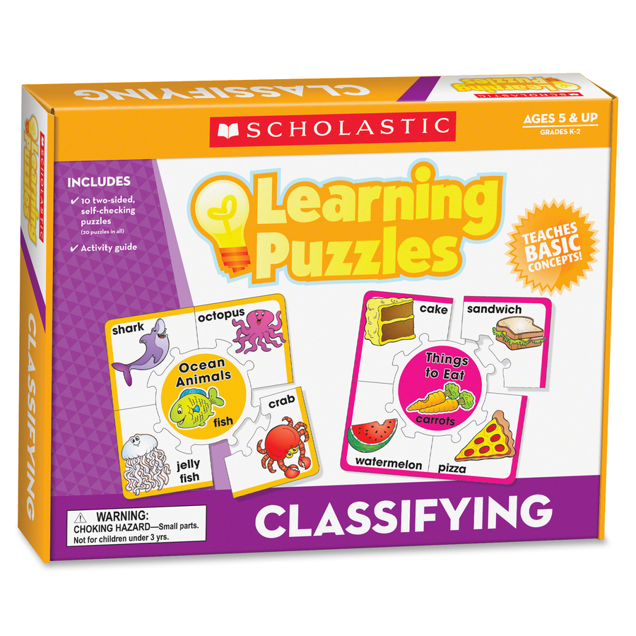 Scholastic Res. Grade K-2 Classifying Learning Puzzles | OfficeSupply.com