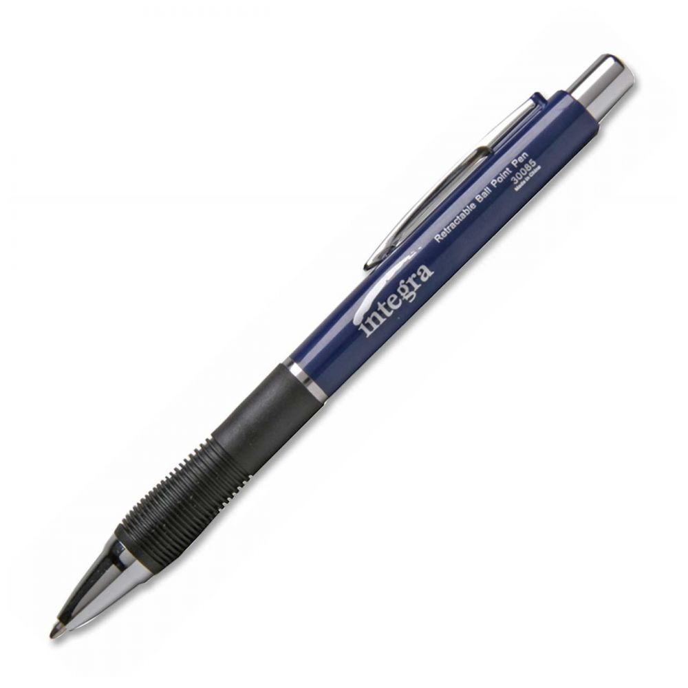 Integra Retractable Ergonomic Ballpoint Pen | OfficeSupply.com
