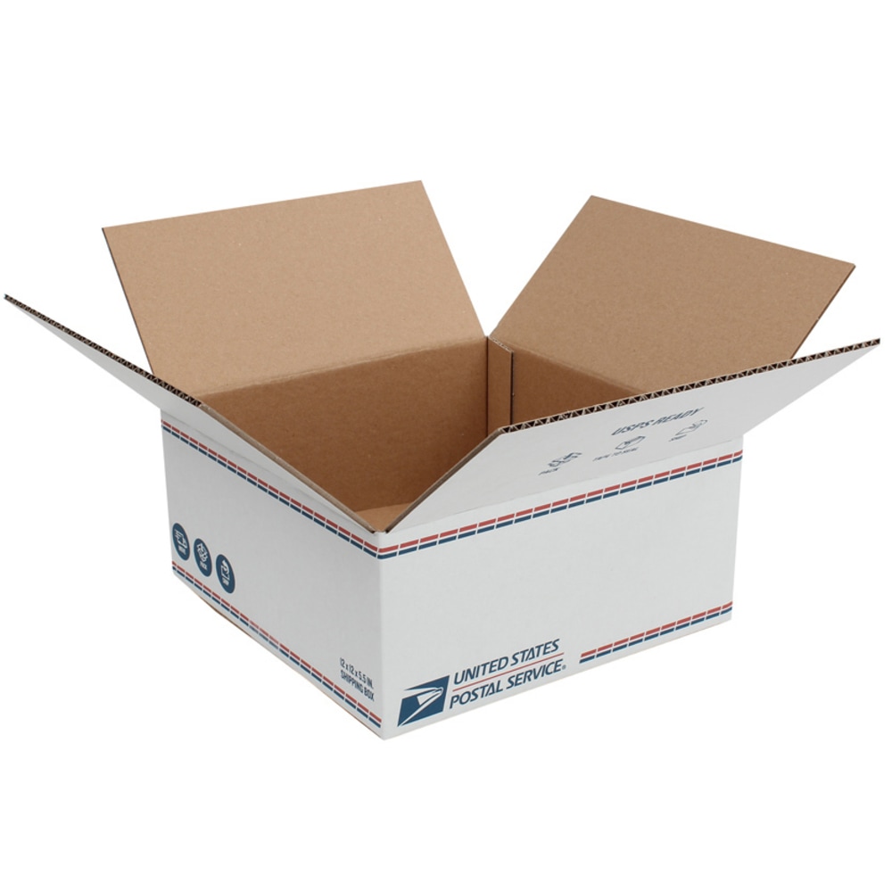 United States Post Office Shipping Box 12 X 12 X 5 1 2 White United States Post Office Shipping Box 12 X 12 X 5 1 2 White