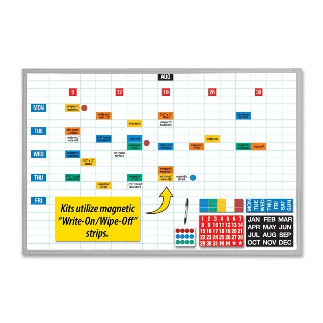 Magna Visual Economy Planner Board Kit | OfficeSupply.com