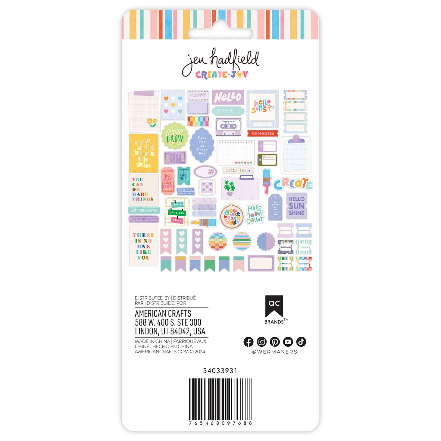 Jen Hadfield Create Joy Ephemera - NOTM722673 | OfficeSupply.com