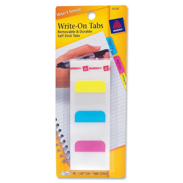 Avery Removable Write-on Tabs - AVE16141 | OfficeSupply.com