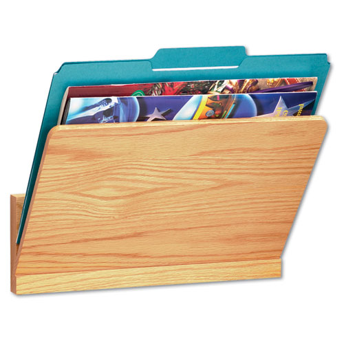 Carver Wood Wall File Pocket, Legal/Letter, Oak | OfficeSupply.com