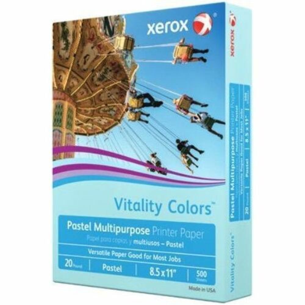 Xerox Vitality Colors Pastel Multi-Use Printer & Copy Paper, 10 Reams ...