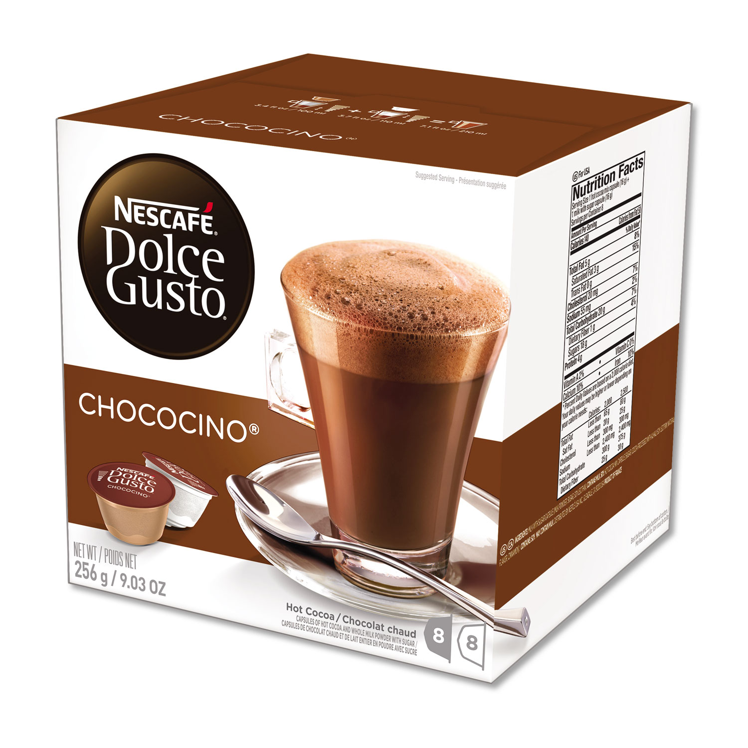 NESCAFÉ Dolce Gusto Capsules, Chococino, 48/Carton | OfficeSupply.com