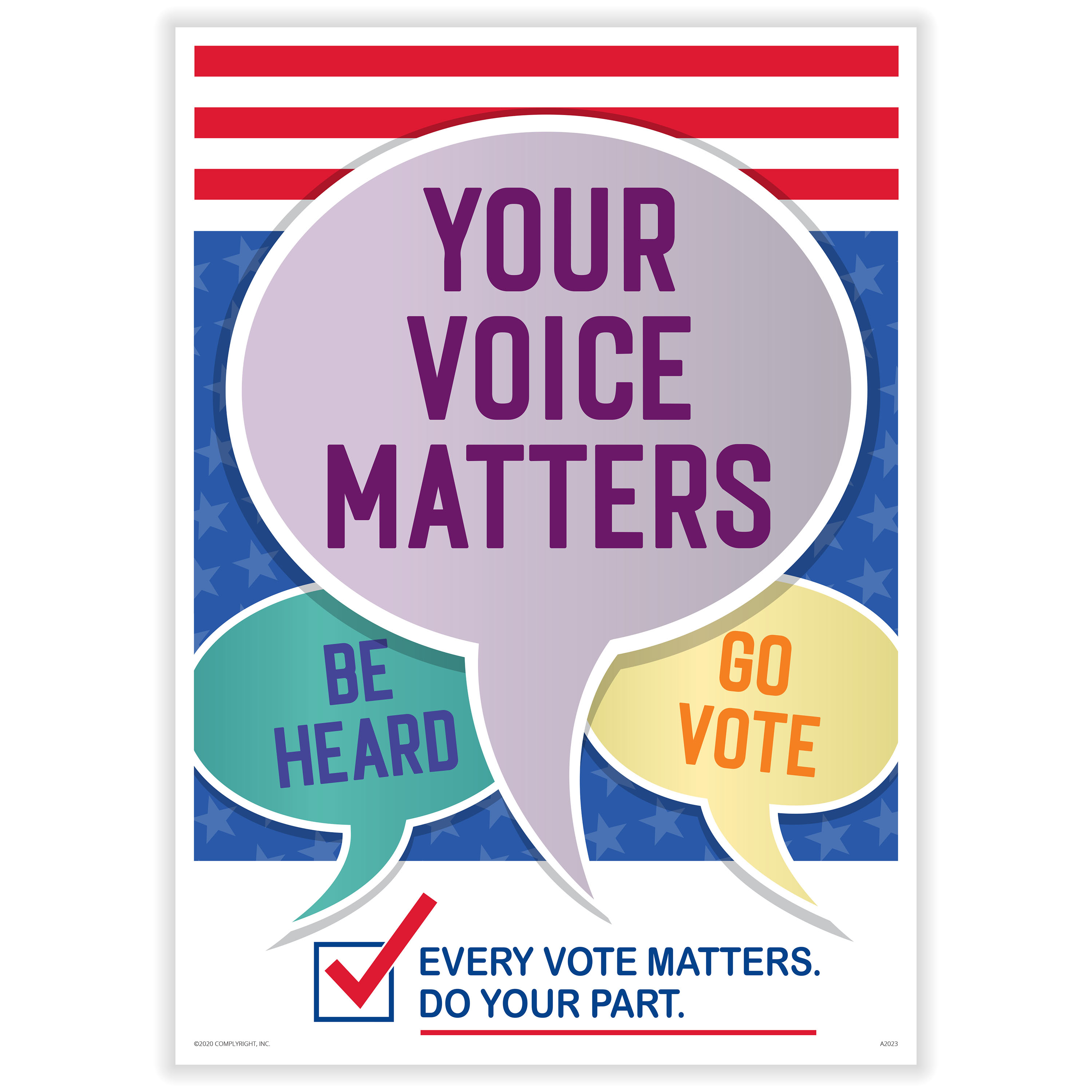 Your Vote Is Your Voice Poster