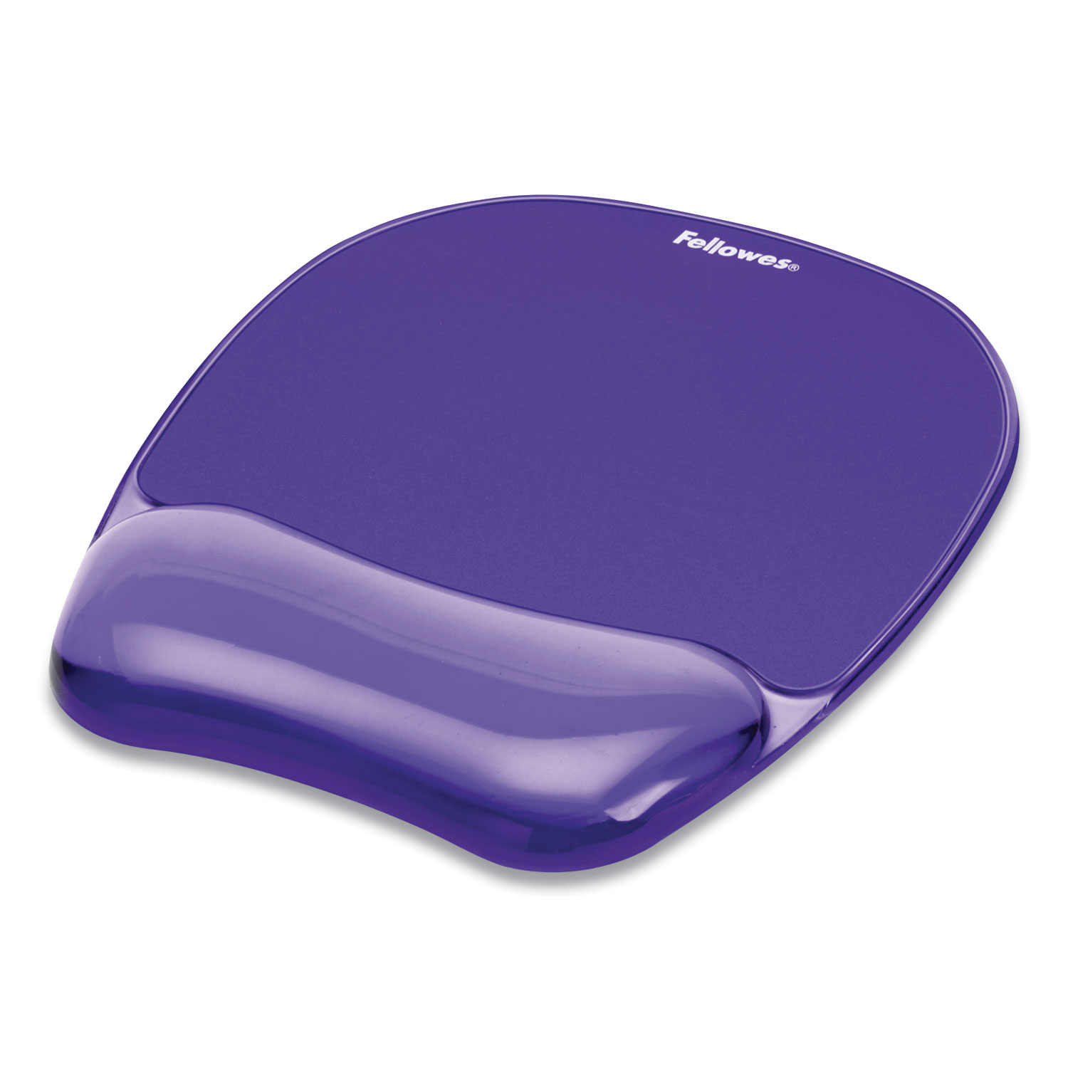 Fellowes Gel Crystals Mouse Pad with Wrist Rest, 7.87 x 9.18, Purple ...