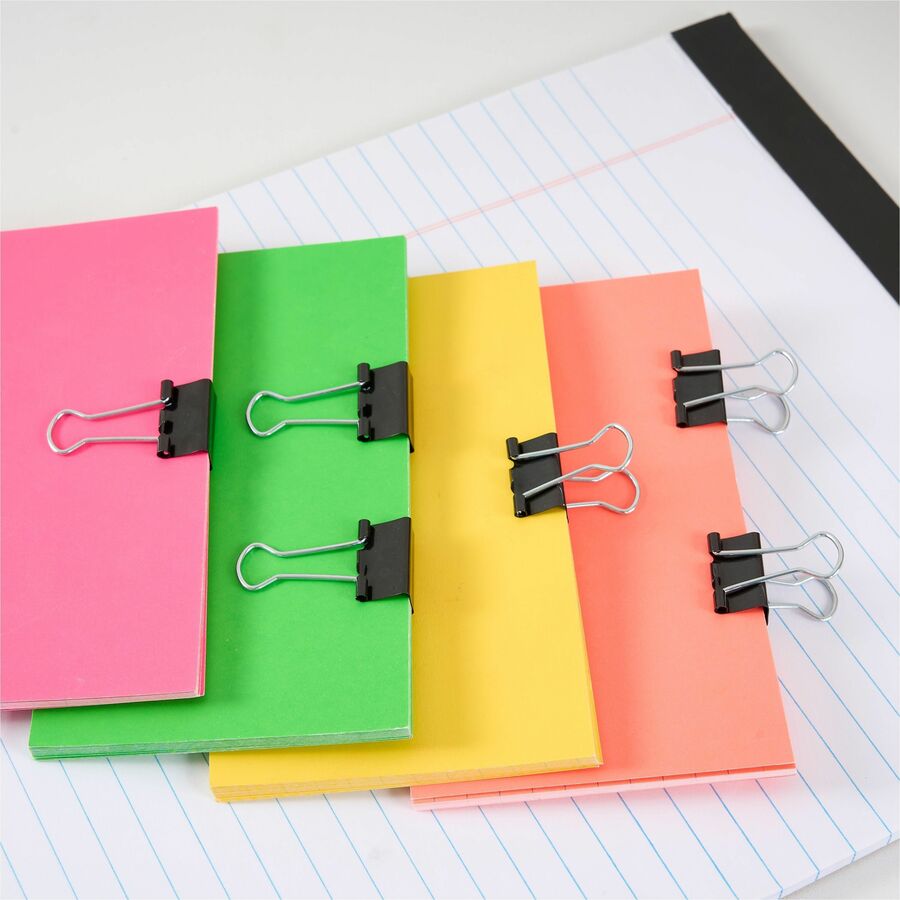 Business Source Fold-back Binder Clips - Mini - 0.6" Width - 0.25" Size ...
