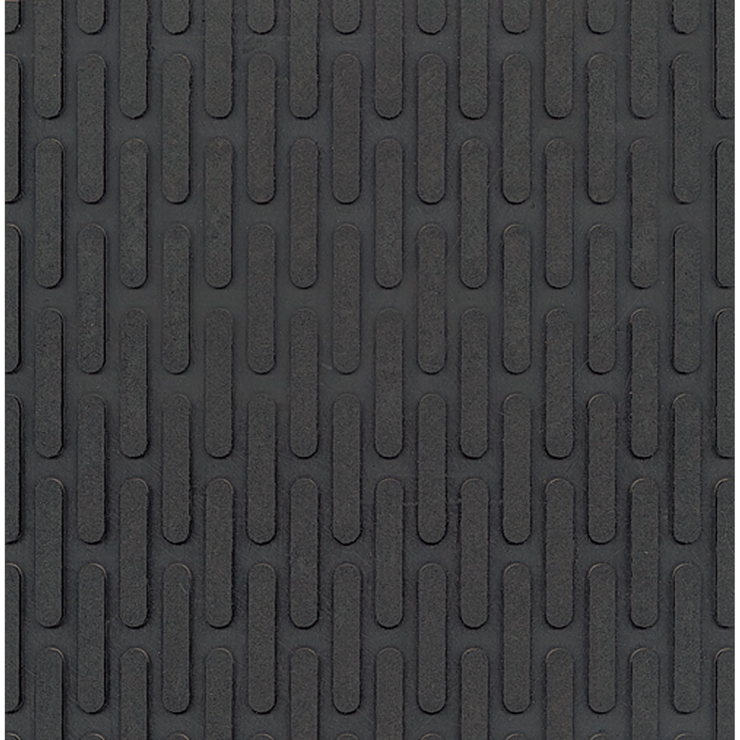 Crown-Tred Indoor/Outdoor Scraper Mat, Black Loop-Twist Ribbed Rubber ...