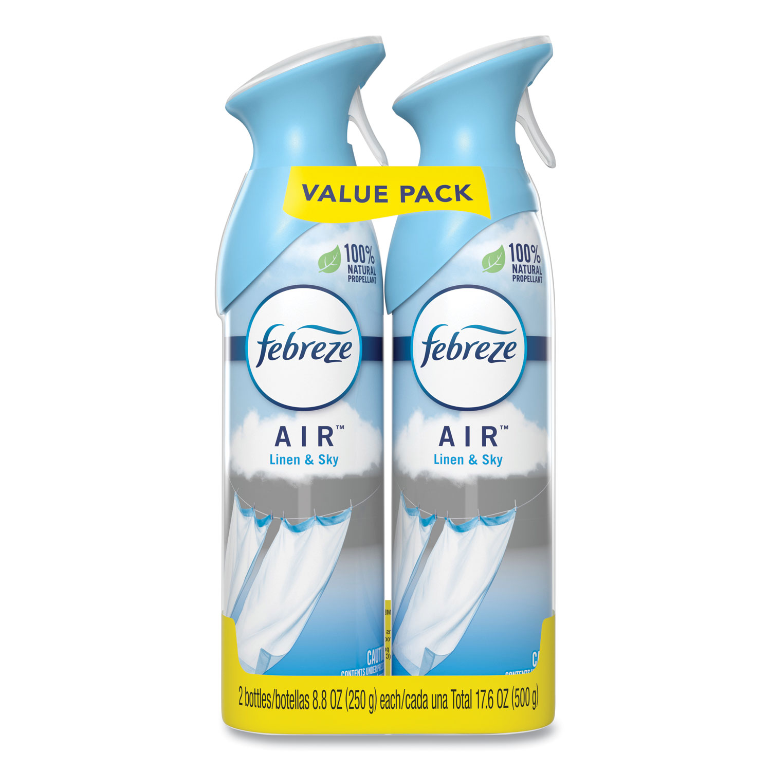 Febreze AIR, Linen and Sky, 8.8 oz Aerosol Spray, 2/Pack, 6 Pack/Carton ...