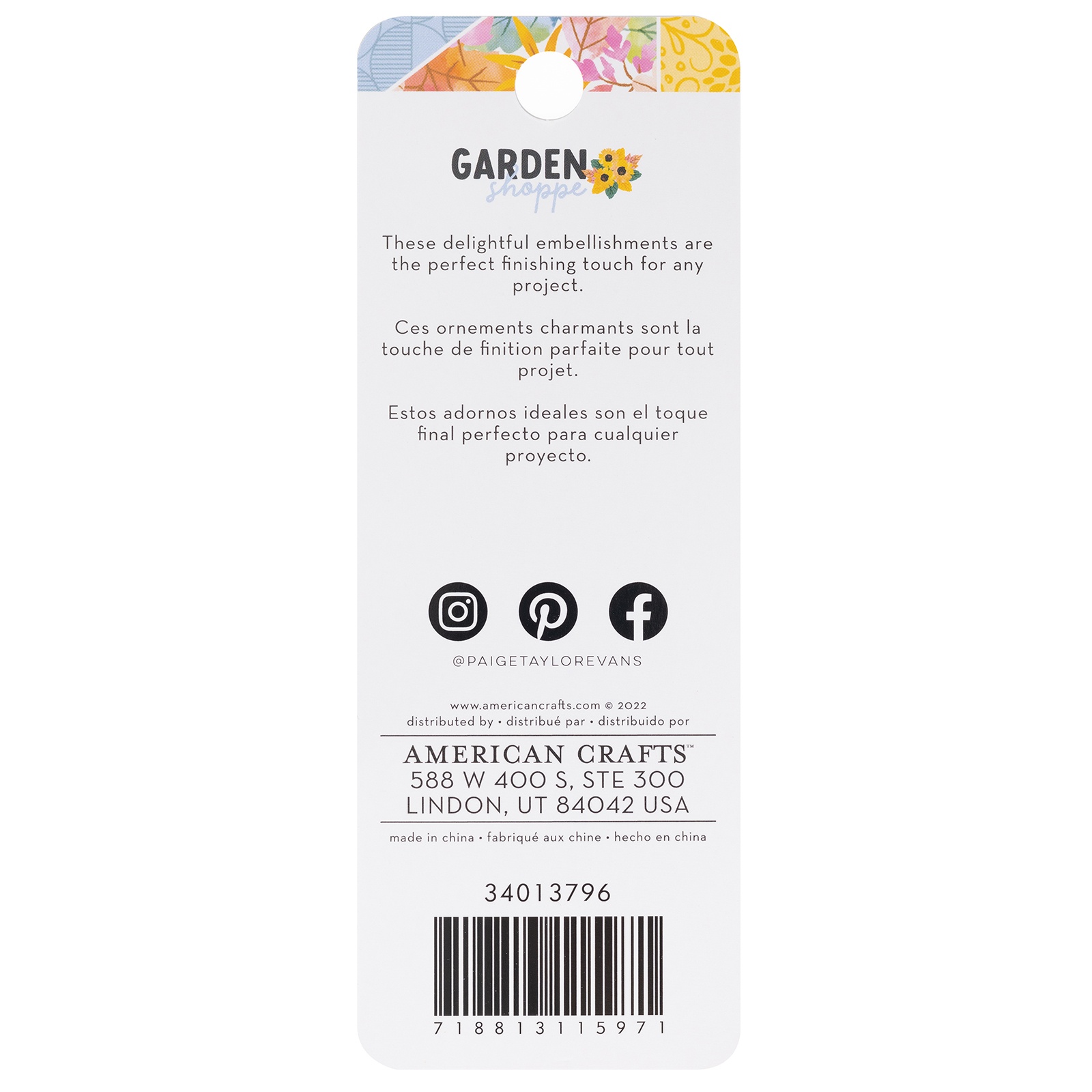 Paige Evans Garden Shoppe Epoxy Stickers 32/Pkg | OfficeSupply.com