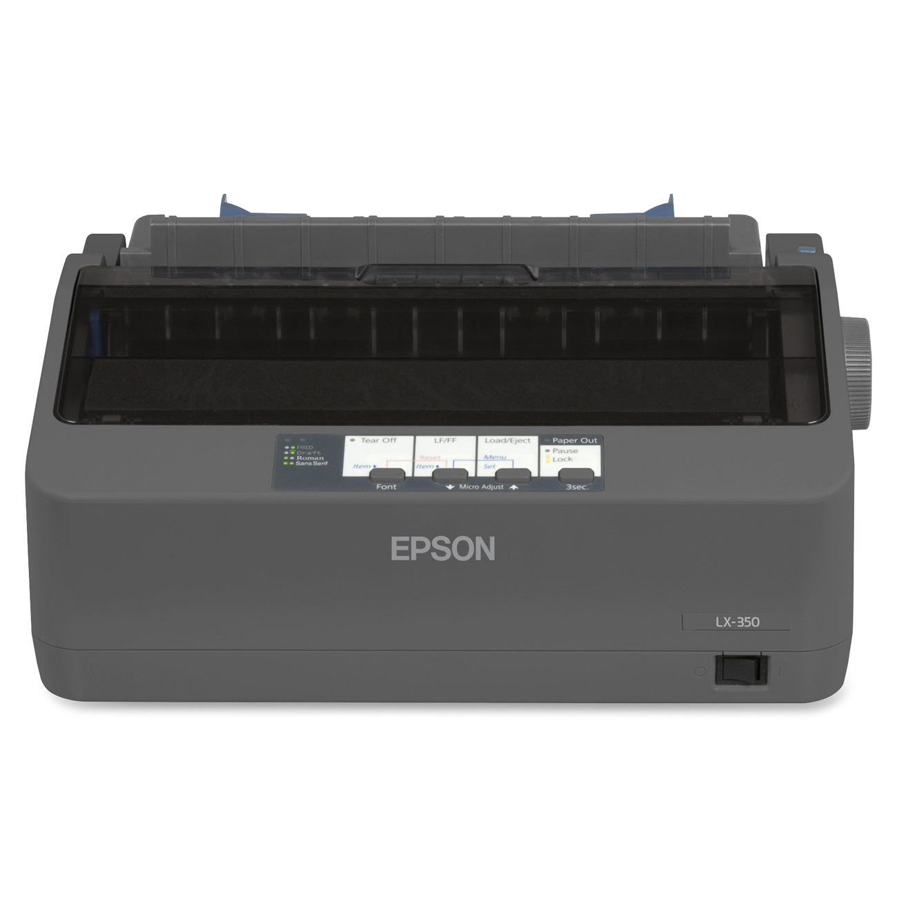 Epson LX-350 9-pin Dot Matrix Printer - Monochrome - Energy Star ...