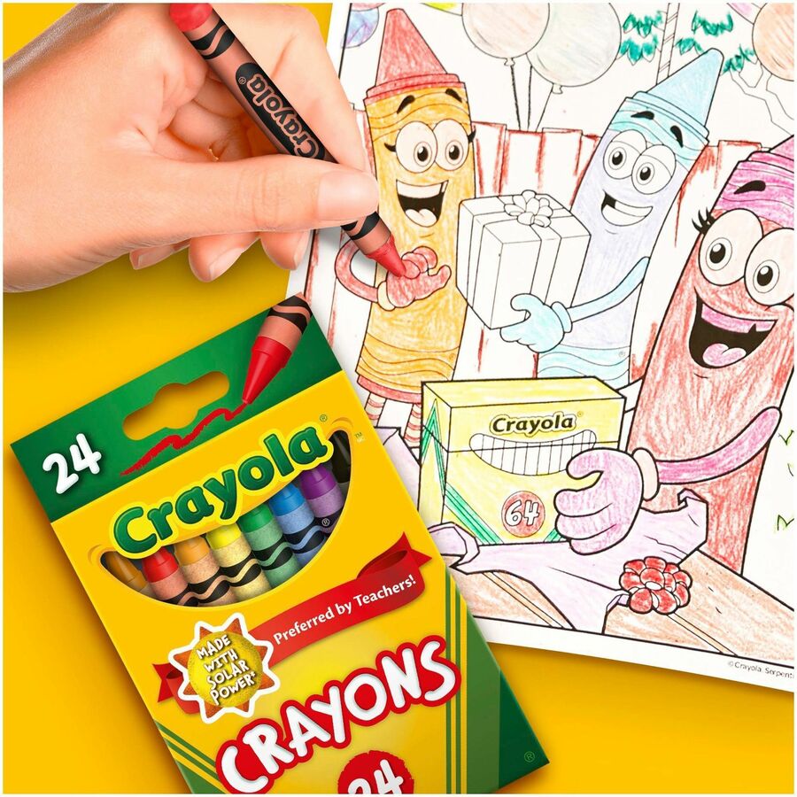 Crayola Crayons, Assorted Colors, Pack Of 24 Crayons | OfficeSupply.com