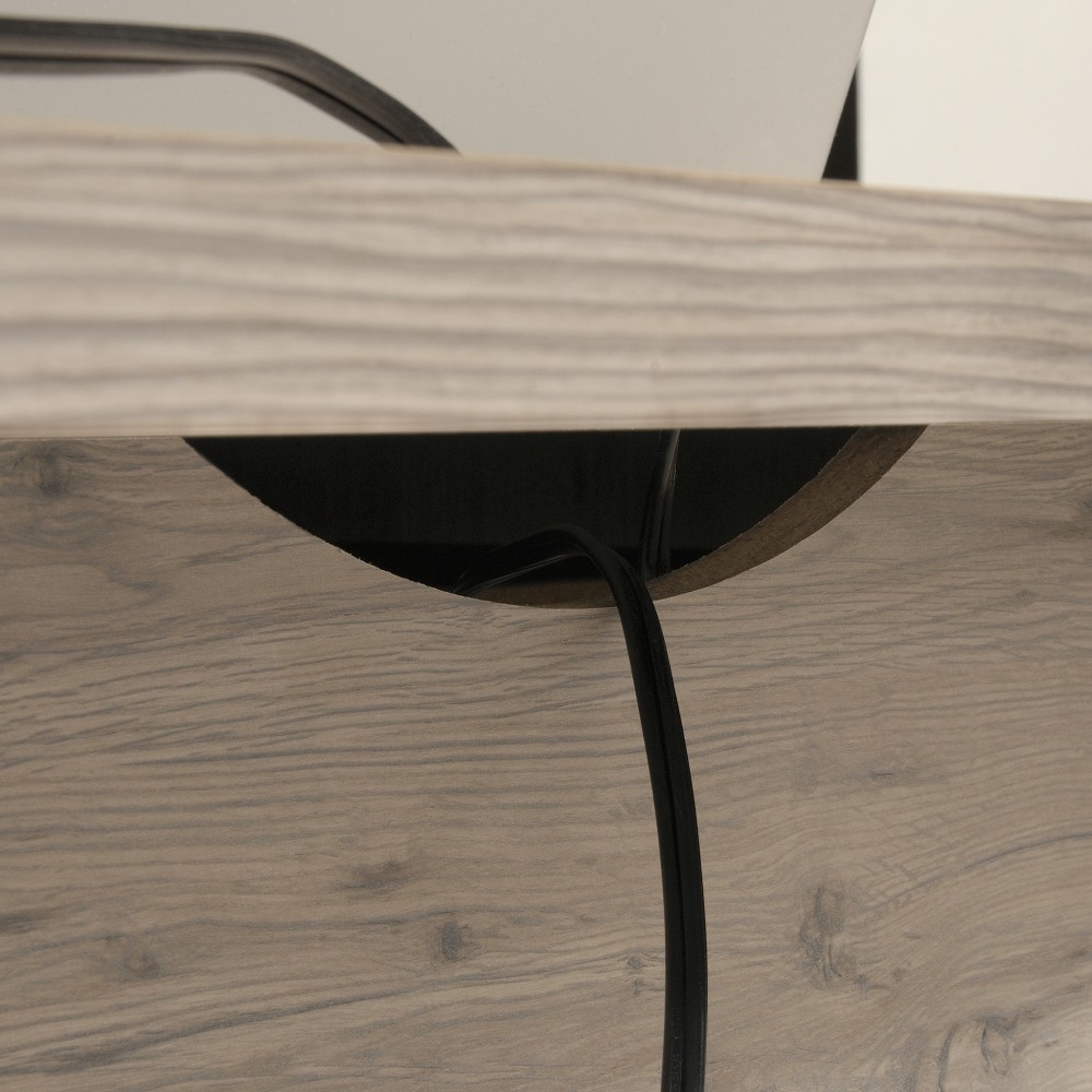 Sauder Summit Station 66"W Executive Computer Desk, Laurel Oak ...