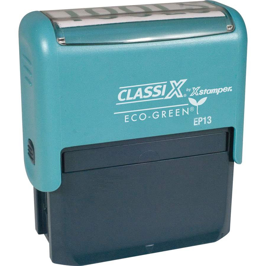 Xstamper ClassiX ECO Self-inking Message Stamp | OfficeSupply.com
