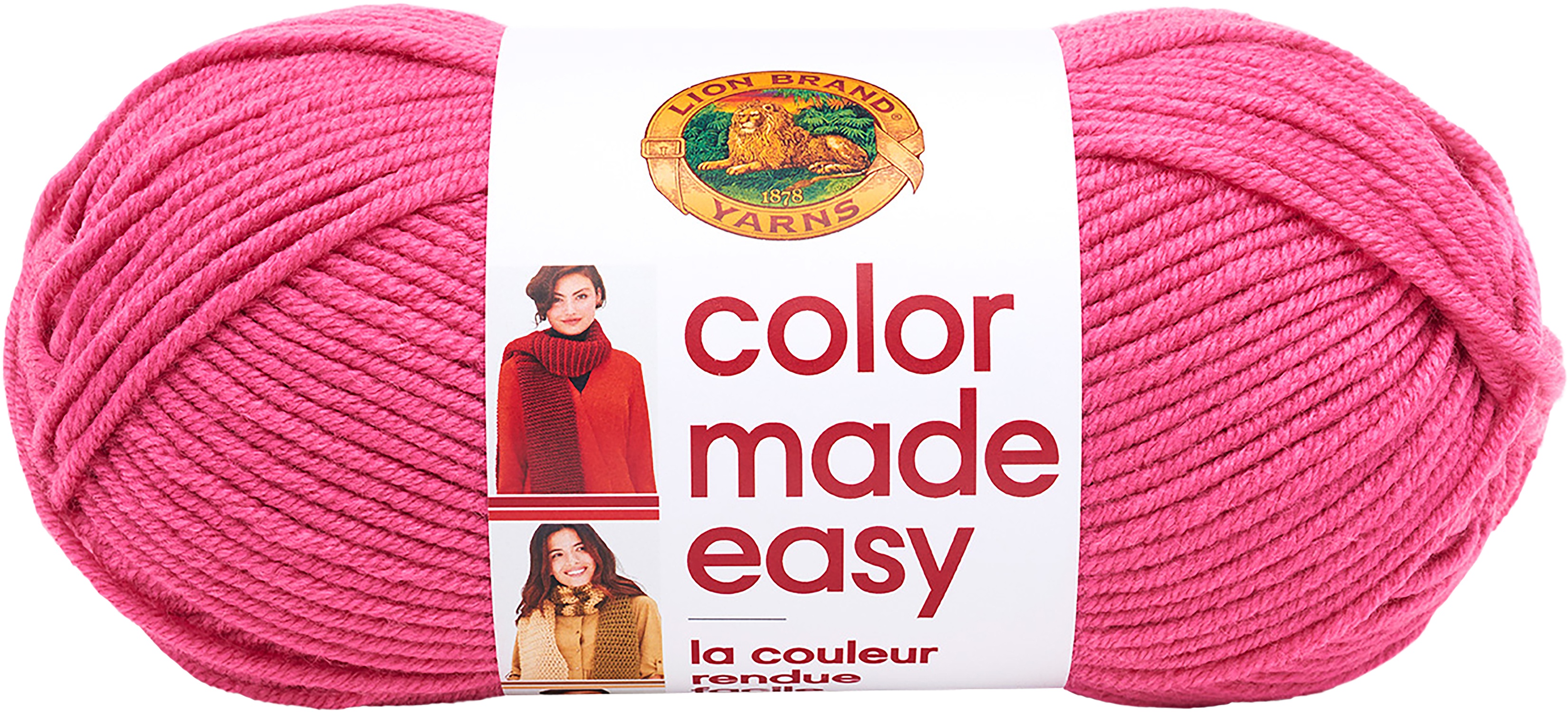 Lion Brand Color Made Easy Yarn - Pink Lemonade | OfficeSupply.com