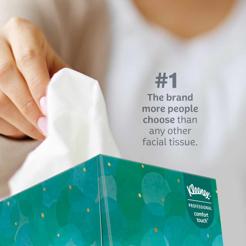 Kleenex Professional Facial Tissue, Upright Facial Tissue Cube Boxes ...