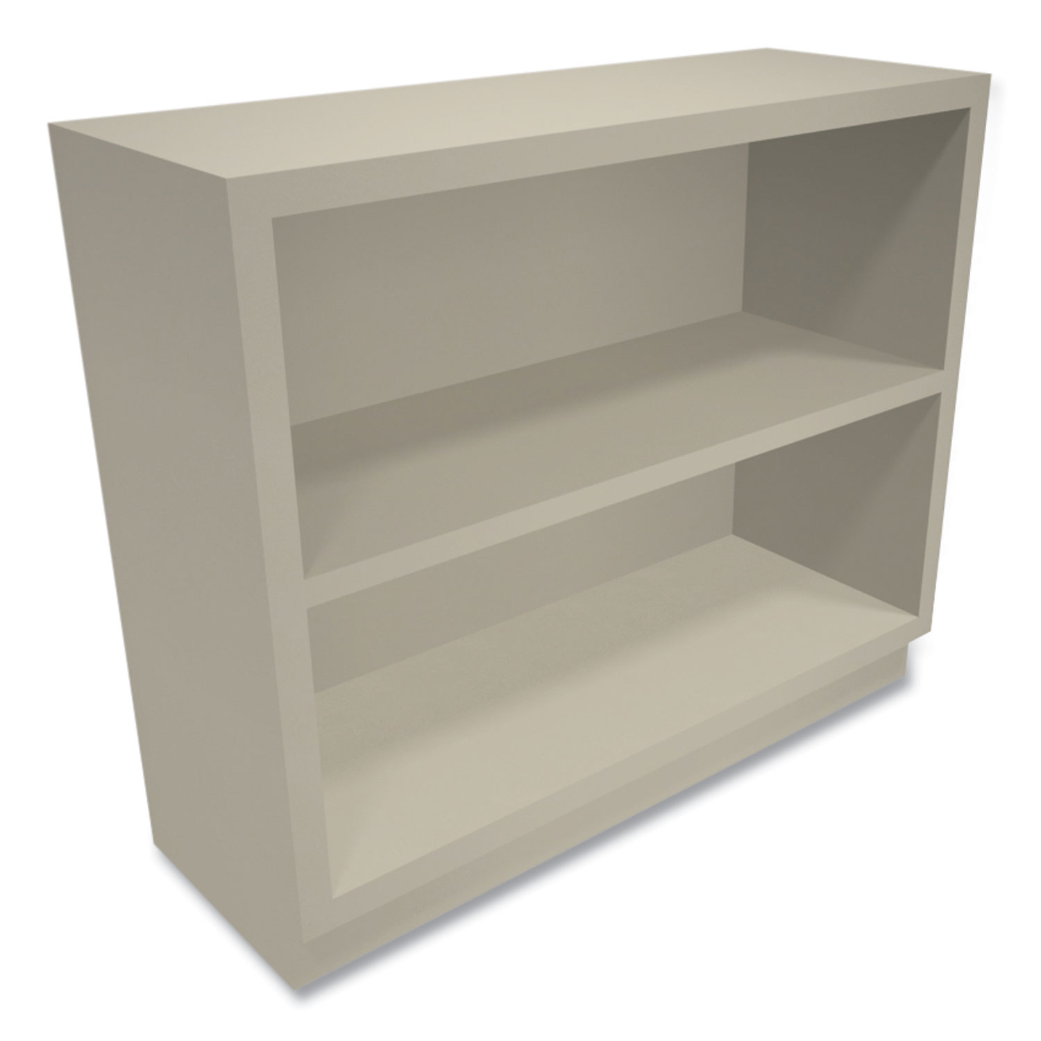 HON Brigade Steel Bookcase, 2 Shelves, Putty | OfficeSupply.com