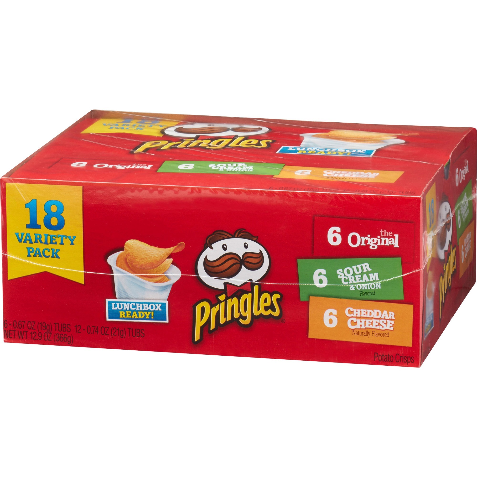 Pringles Variety Pack, Box Of 18 Tubs | OfficeSupply.com