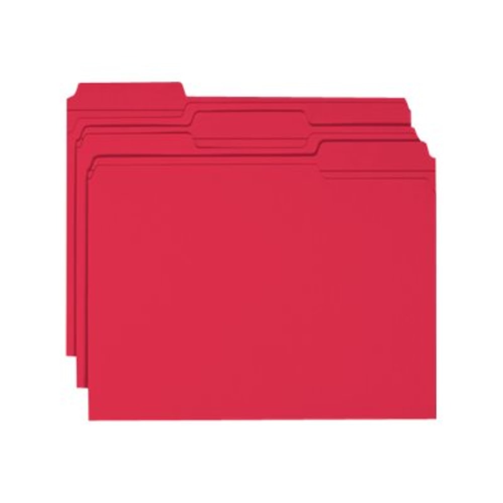 Smead Color File Folders, With Reinforced Tabs, Letter Size, 1/3 Cut ...