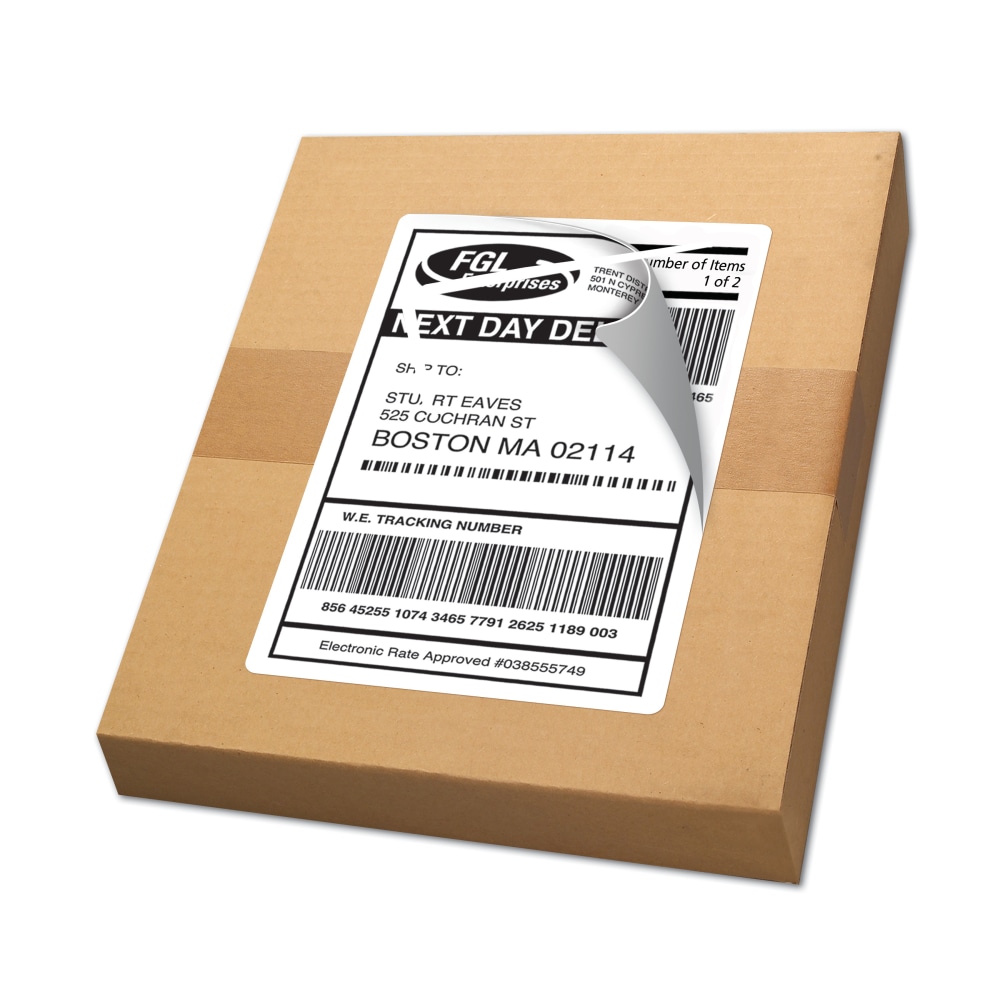 Avery TrueBlock White Laser Shipping Labels, Internet, 5126, 5 1/2" x 8 ...