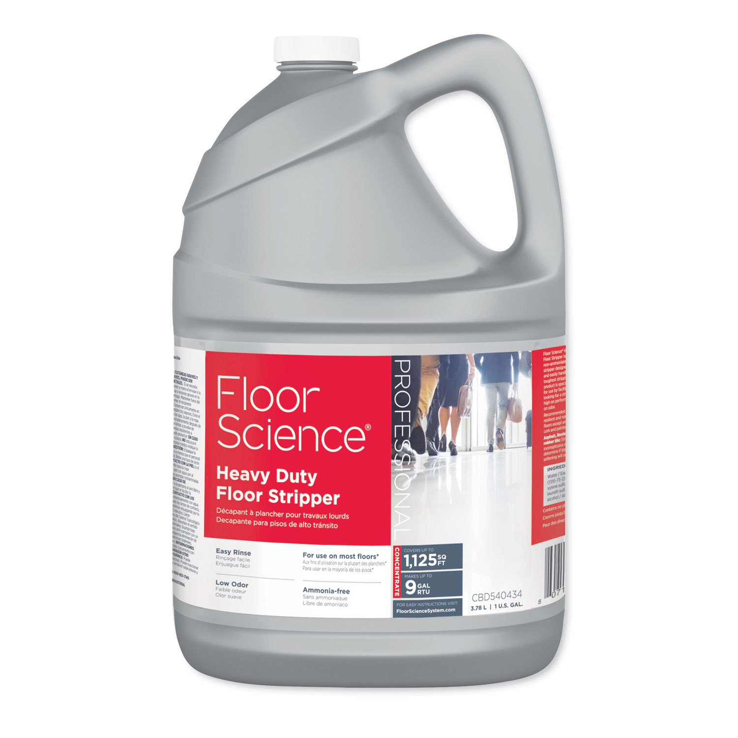 Diversey Floor Science Heavy Duty Floor Stripper, Liquid, 1 gal Bottle ...