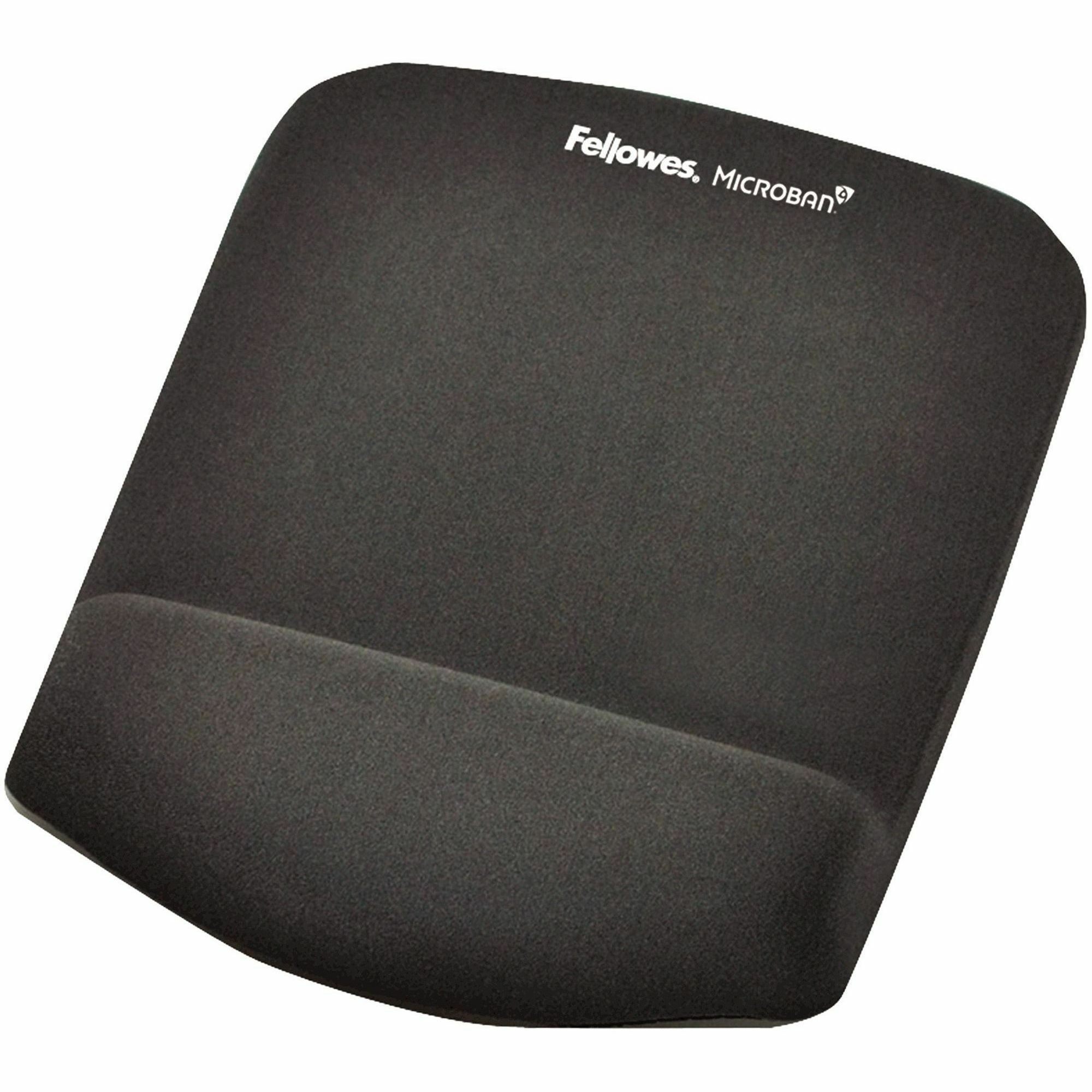 Fellowes PlushTouch™ Foam Mouse Pad Wrist Support with MICROBAN ...
