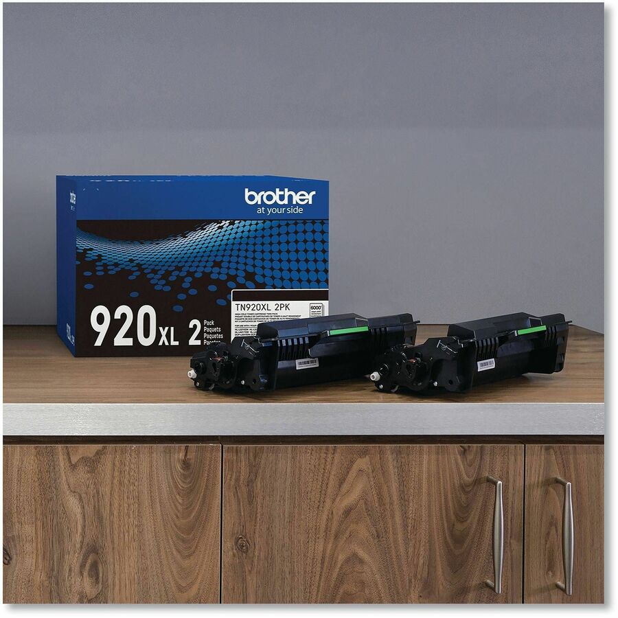 Brother Genuine TN920XL2PK High-yield Toner Cartridge Twin Pack ...