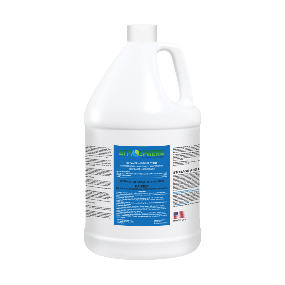 Atmosphere Cleaner/Disinfectant/Deodorizer, Unscented, 128 Oz Bottle ...
