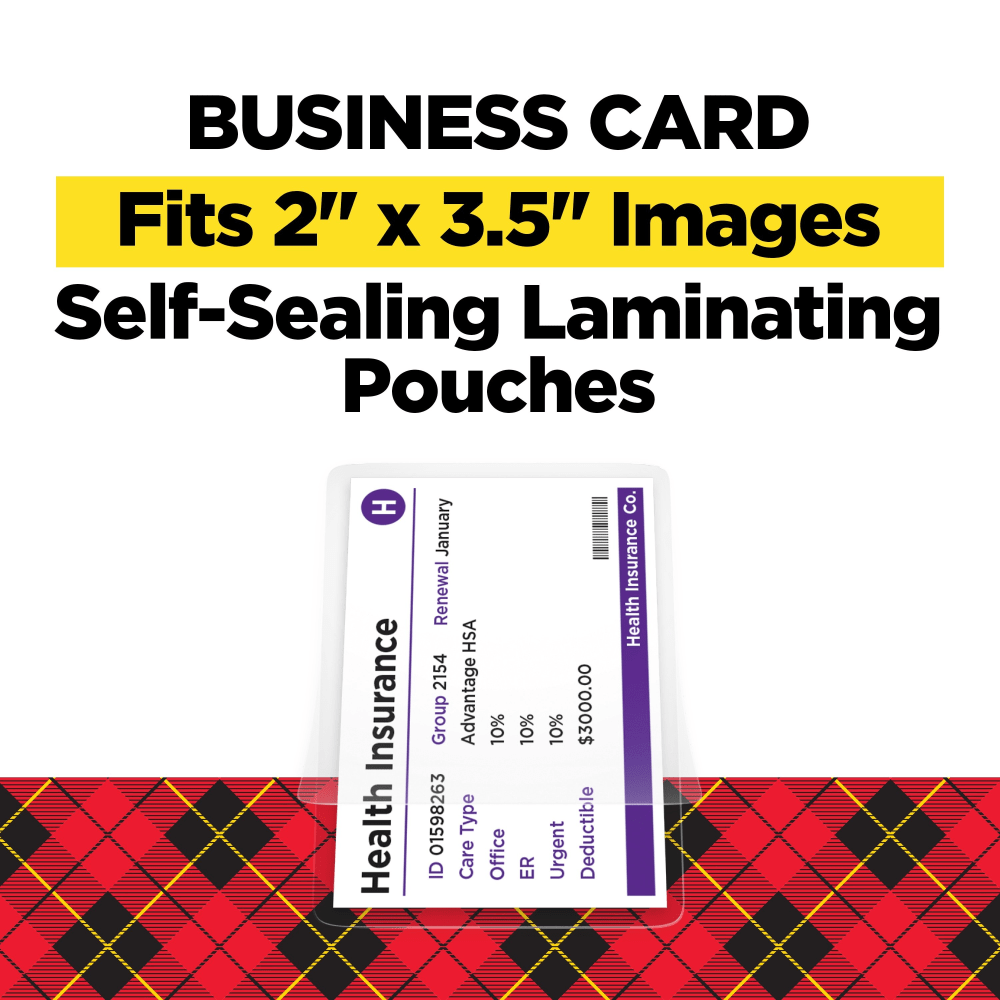 Scotch Thermal Laminating Pouches, 2.4" x 3.8", 25 Laminating Sheets ...