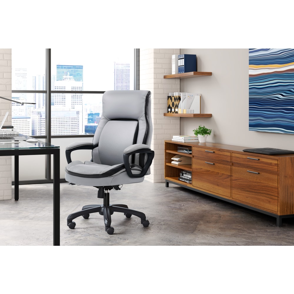 Shaquille O'Neal Amphion Ergonomic Bonded Leather High-Back Executive ...
